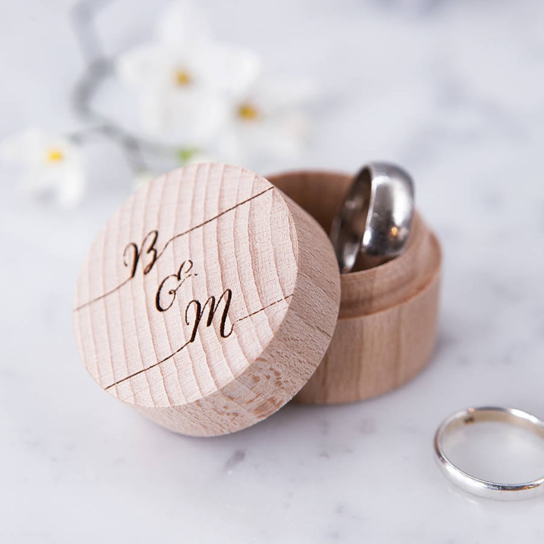 Personalised Calligraphy Ring Box Engraved Ring Box Ring - Etsy