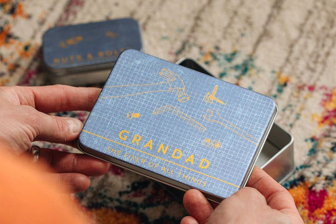 Personalised Tool Box Storage Tin Gift Set 50th Birthday - Etsy