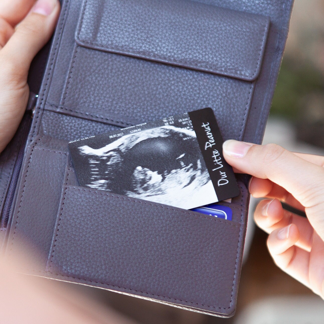 Baby Scan Wallet Keepsake Card Metal Wallet Card Baby Scan | Etsy UK