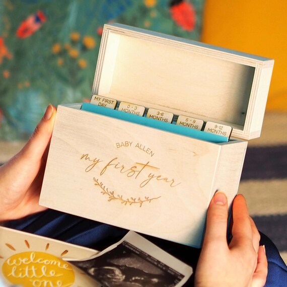 Personalised Engraved My First Year Keepsake Box New Baby - Etsy