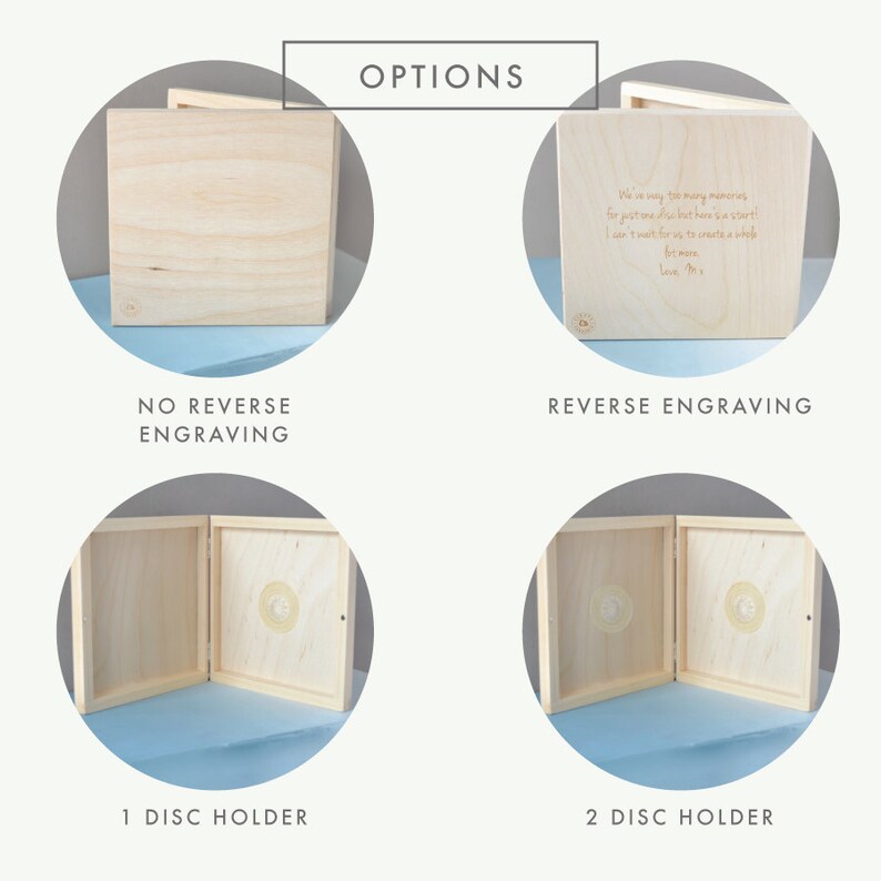 Personalised Engraved Wreath CD Box CD Sleeve Bespoke | Etsy