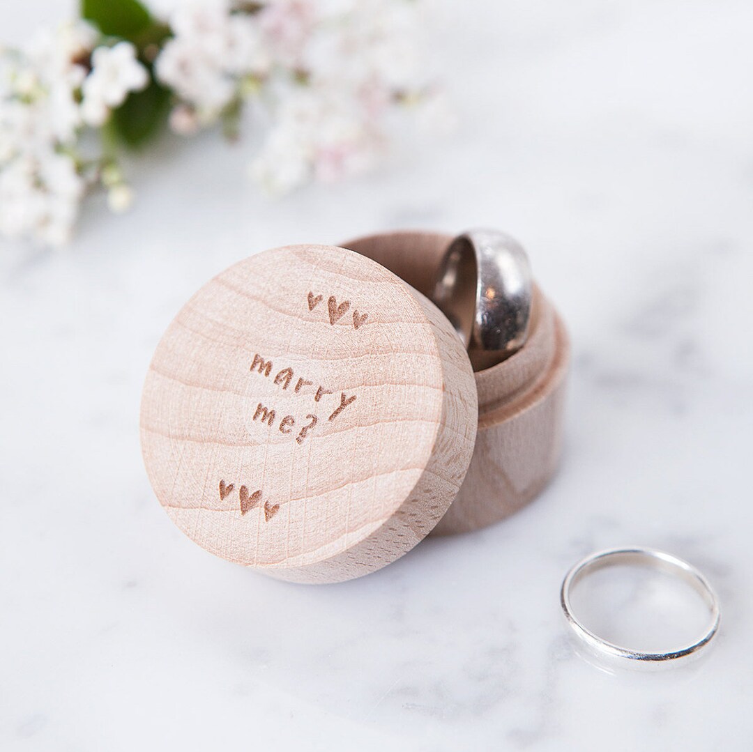 Personalised Proposal Ring Box Engagement Ring Box Will You Marry Me ...