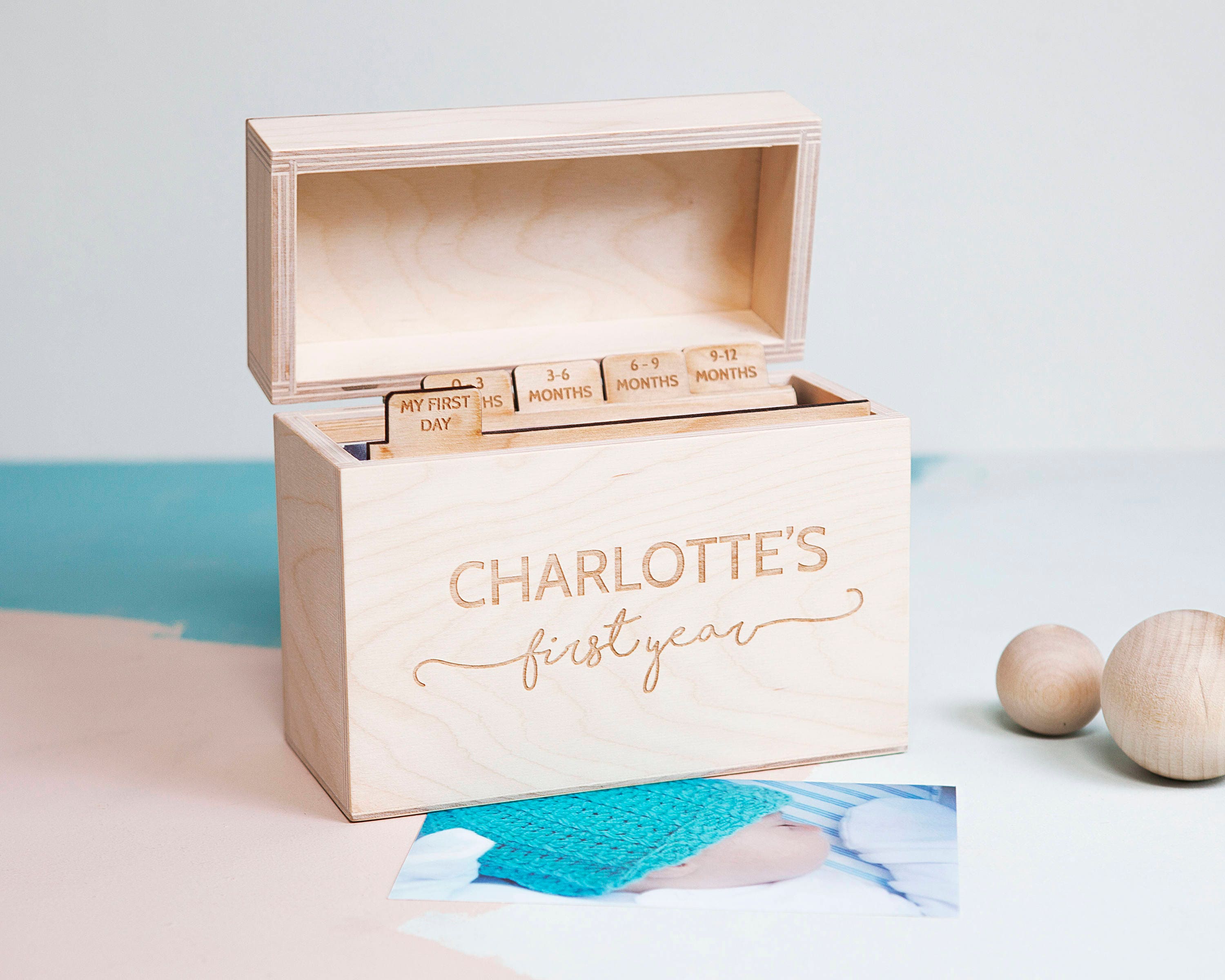 Personalised New Baby Photo Box Baby Keepsake Baby Memory | Etsy