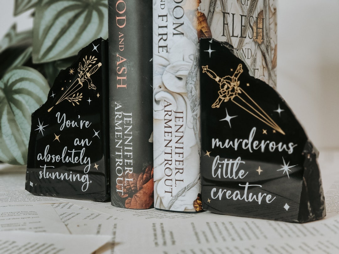 PRE ORDER Obsidian Bookends Book Quote Bookends Jennifer Armentrout ...