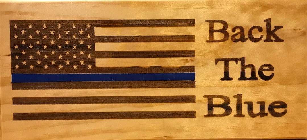 Back the Blue Sign - Etsy