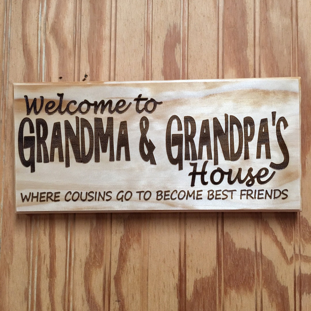 Grandma and Grandpa Sign - Etsy