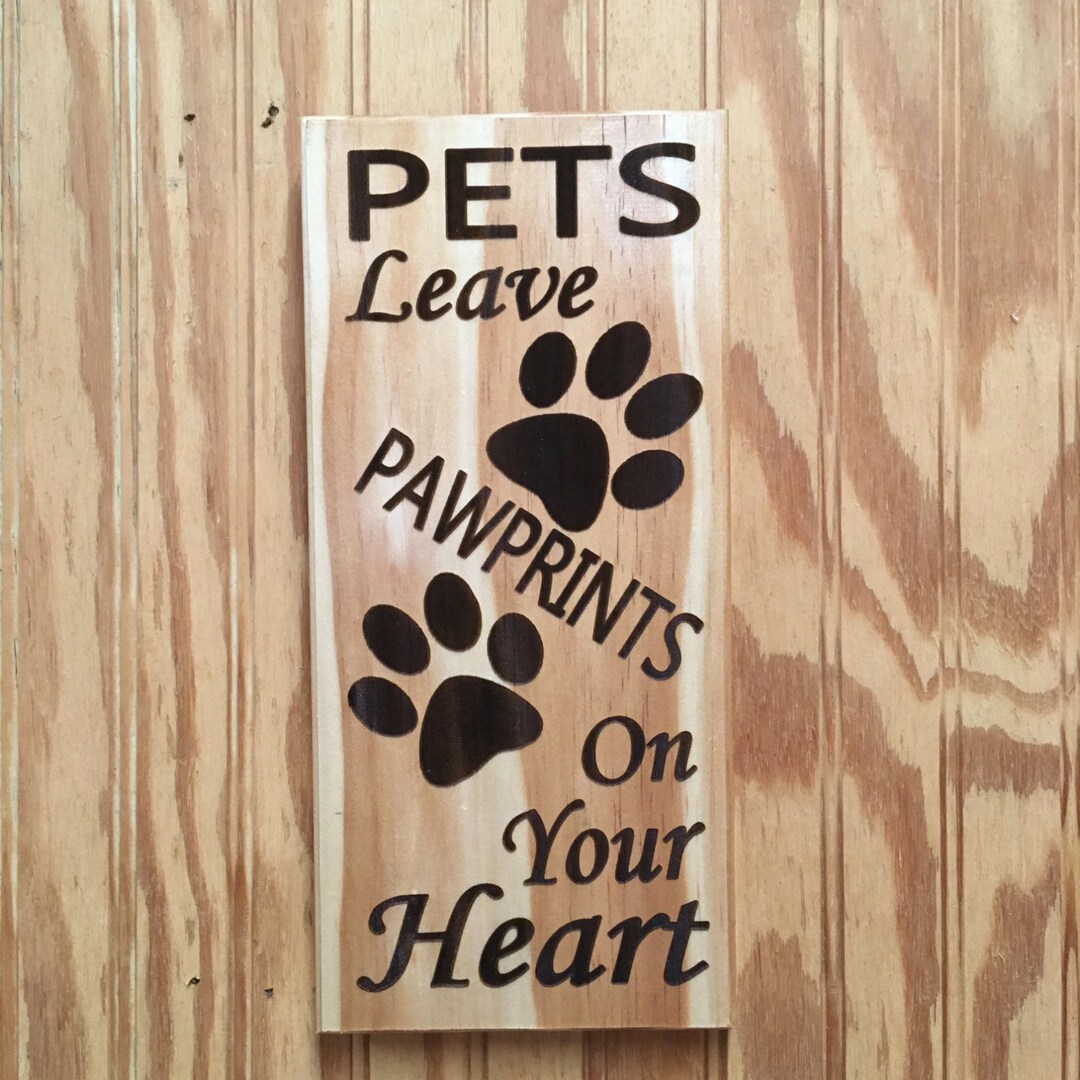 Pawprint Sign - Etsy
