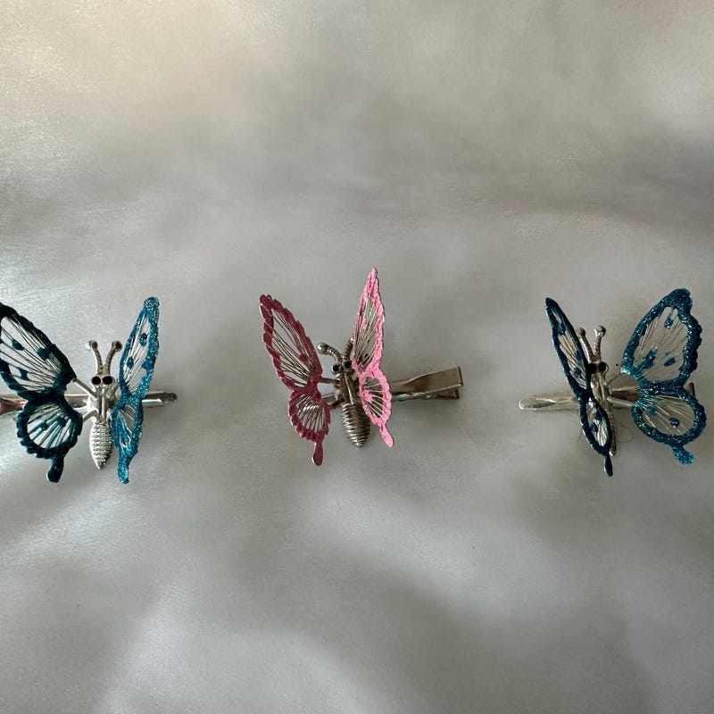 Butterfly Hair Clip - Etsy