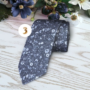 Floral BLUE Colors Wedding Ties: Navy Blue Floral Tie, Marine Floral ...