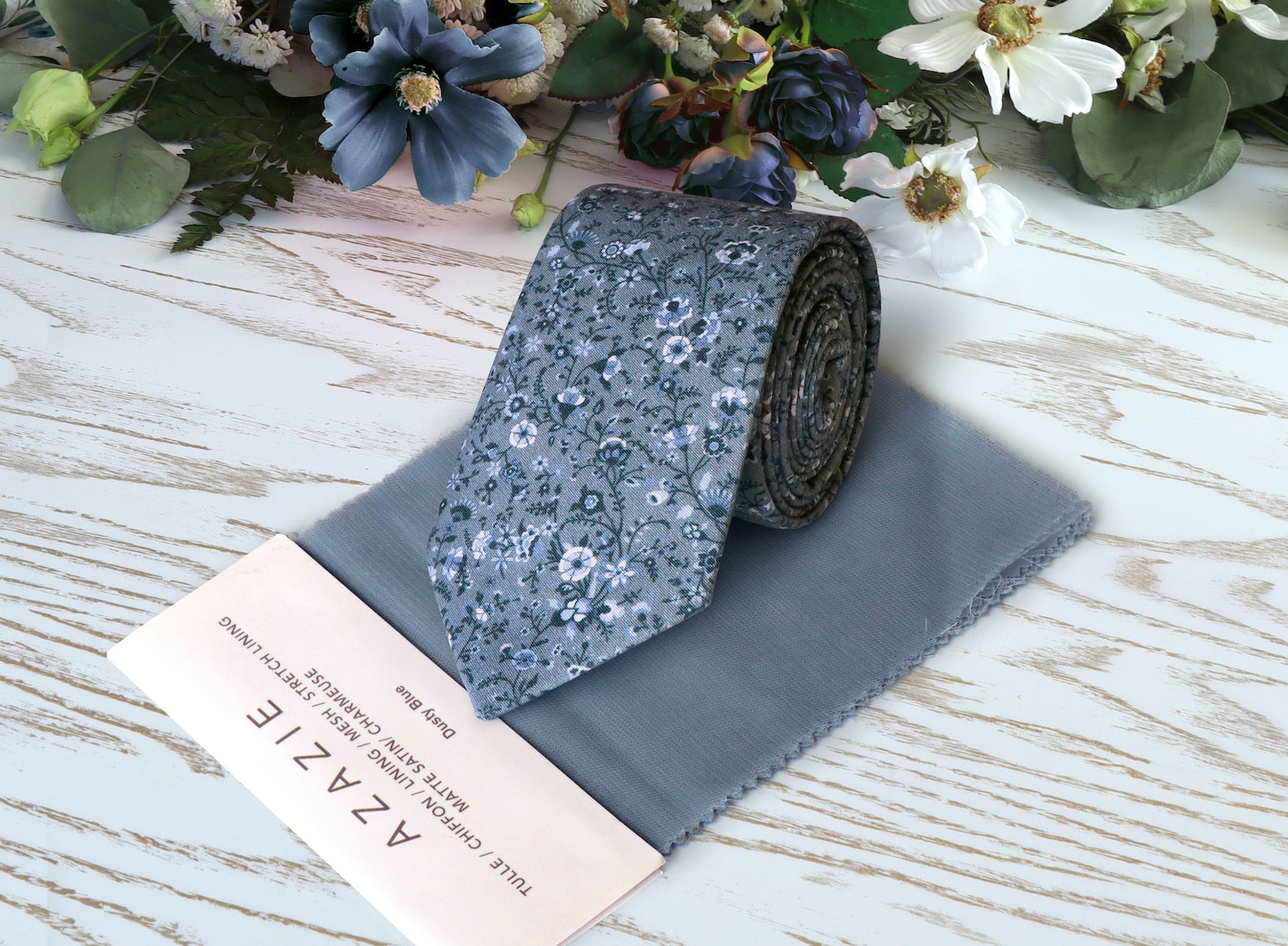 Floral BLUE Colors Wedding Ties: Navy Blue Floral Tie, Marine Floral ...