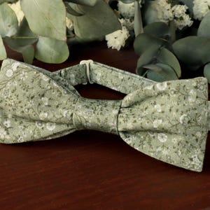 Floral SAGE Green Tie - Wedding MOSS Necktie Dusty Sage AZAZIE ...
