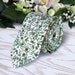 Green Floral Tie White Wedding Moss Wildflowers Necktie Fern Floral ...