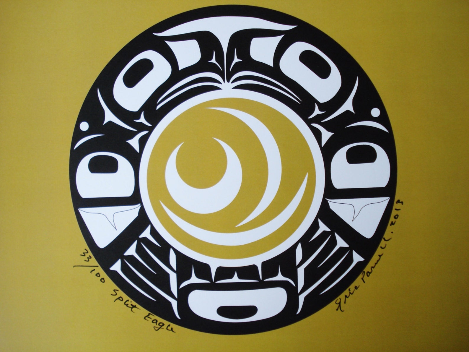Northwest Coast Native Art Haida Split Eagle Ltd Edition Print Signed ...