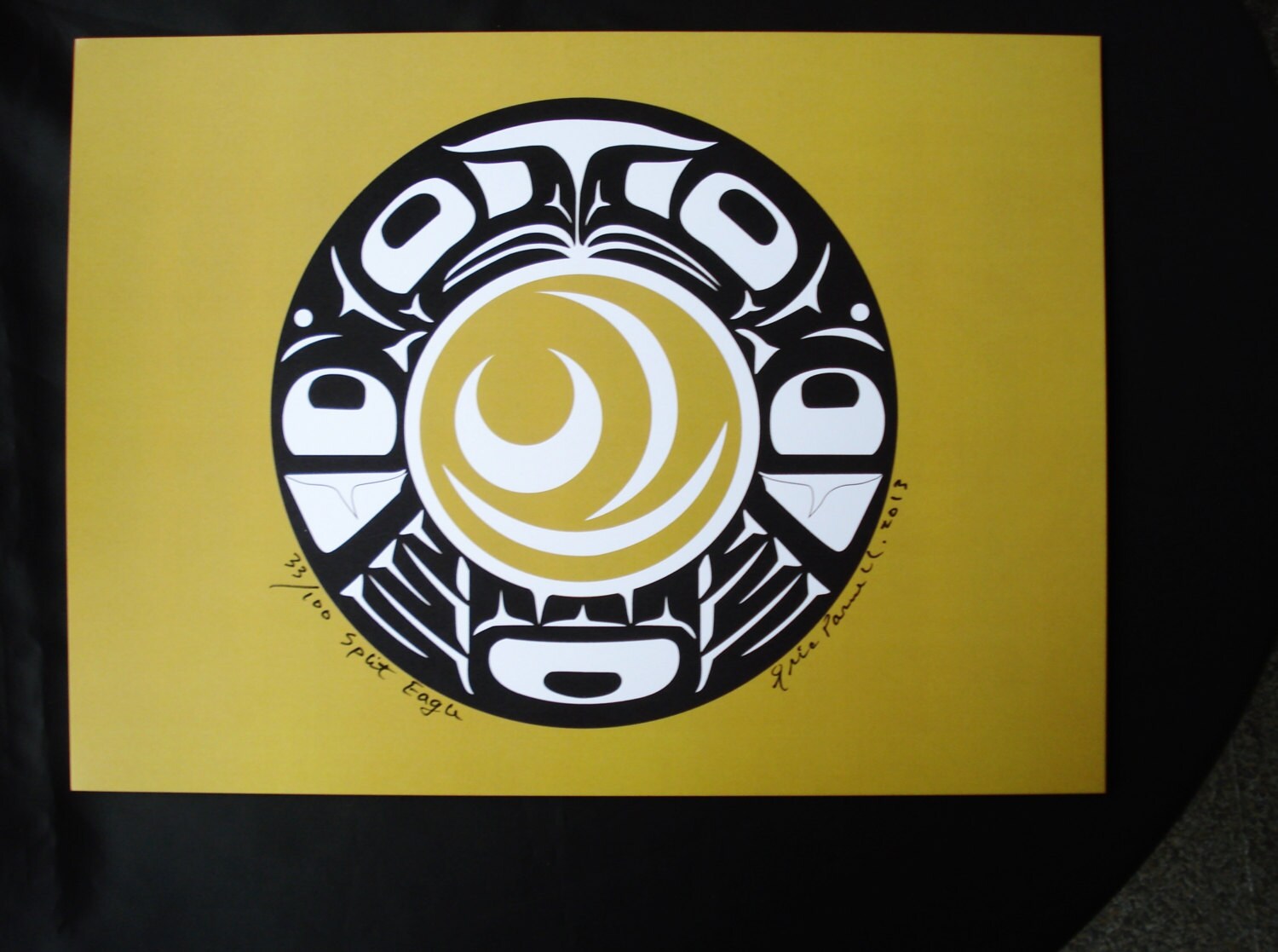 Northwest Coast Native Art Haida Split Eagle Ltd Edition Print Signed ...