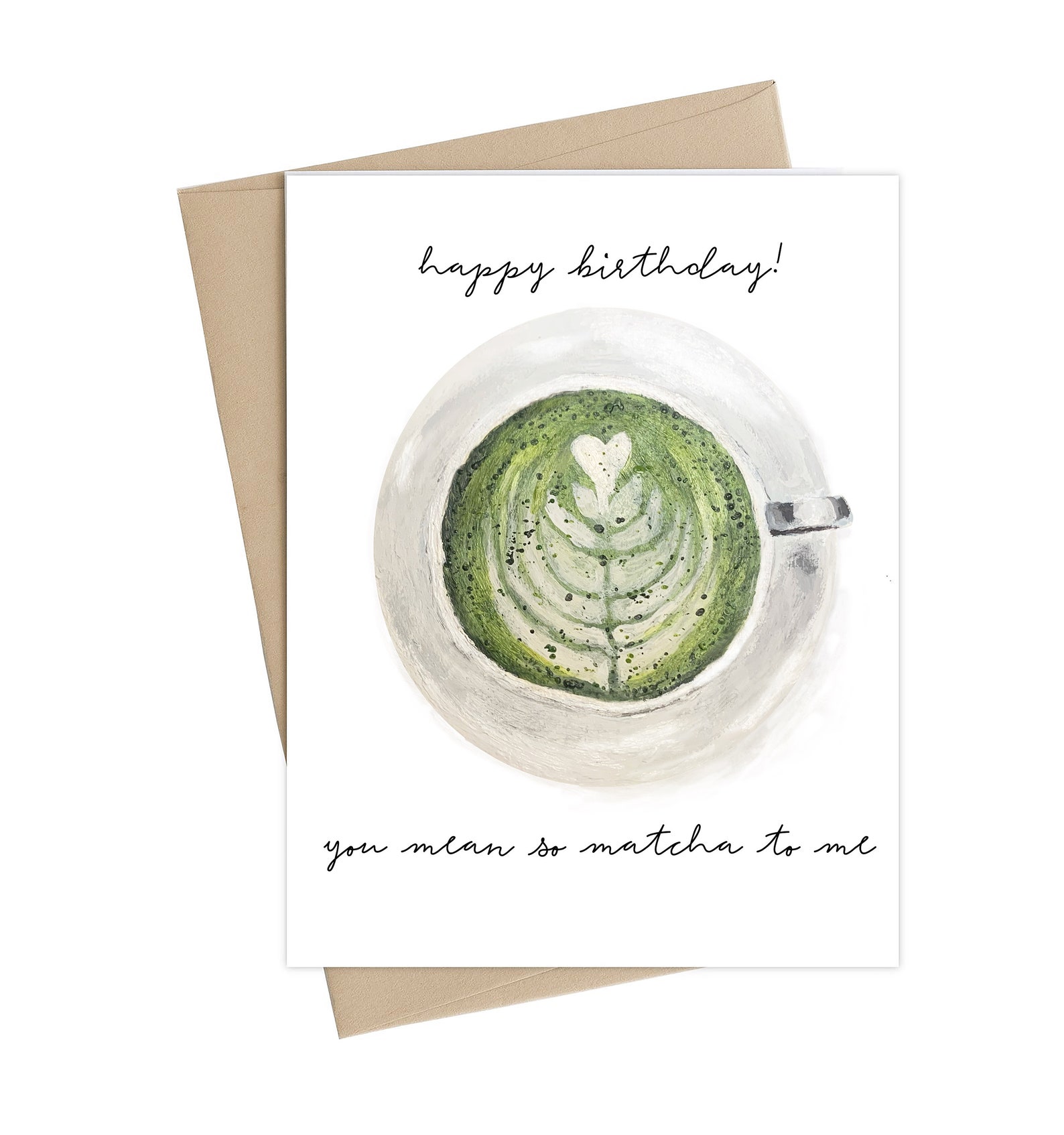 Birthday You Mean so Matcha To Me Card Matcha Birthday card | Etsy