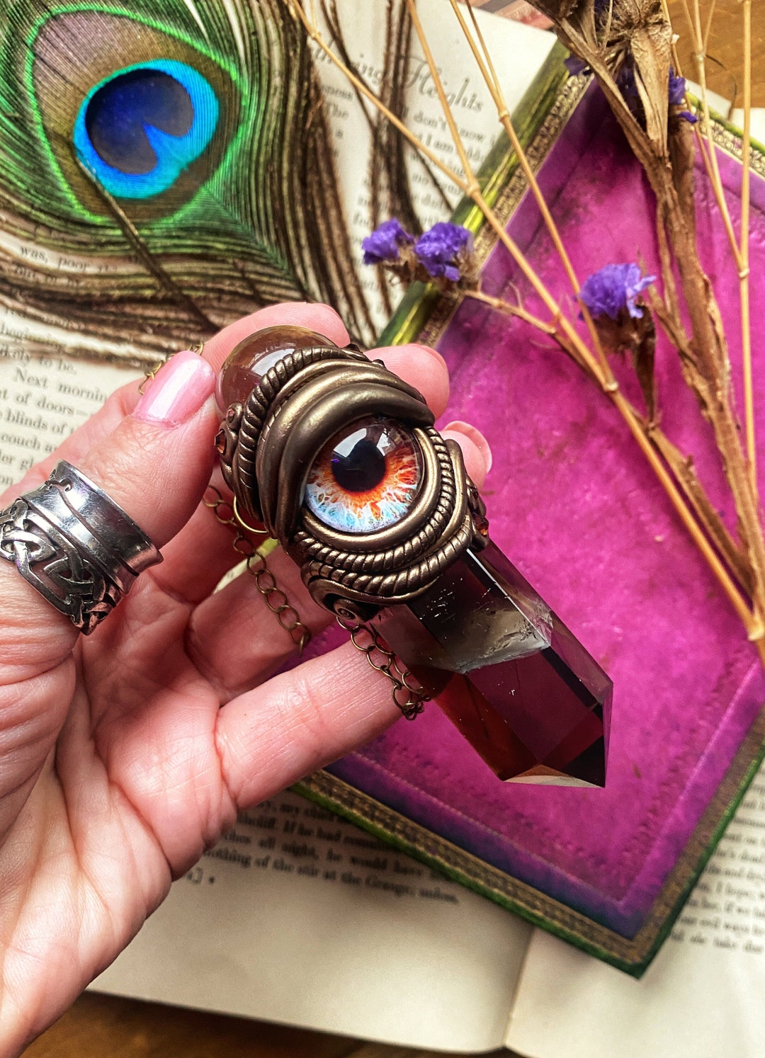 The Knowing Beautiful Mystic Hazel Glass Eye & Double Root - Etsy