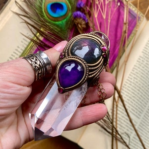 Scorpio Venus Stunning Violet Flash Labradorite, Uruguay Amethyst ...