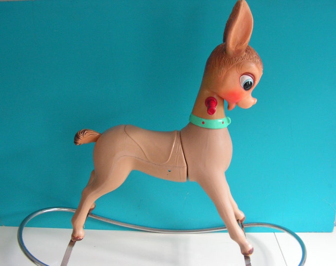 Vintage Bambi Deer Fawn Rocking Horse Toy for Babies and Toddlers ...