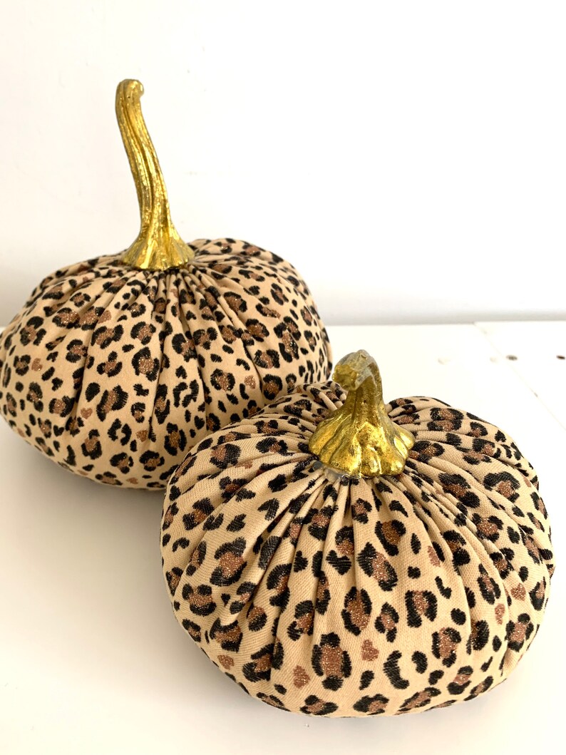 Leopard Print Pumpkins (the Set) - Etsy