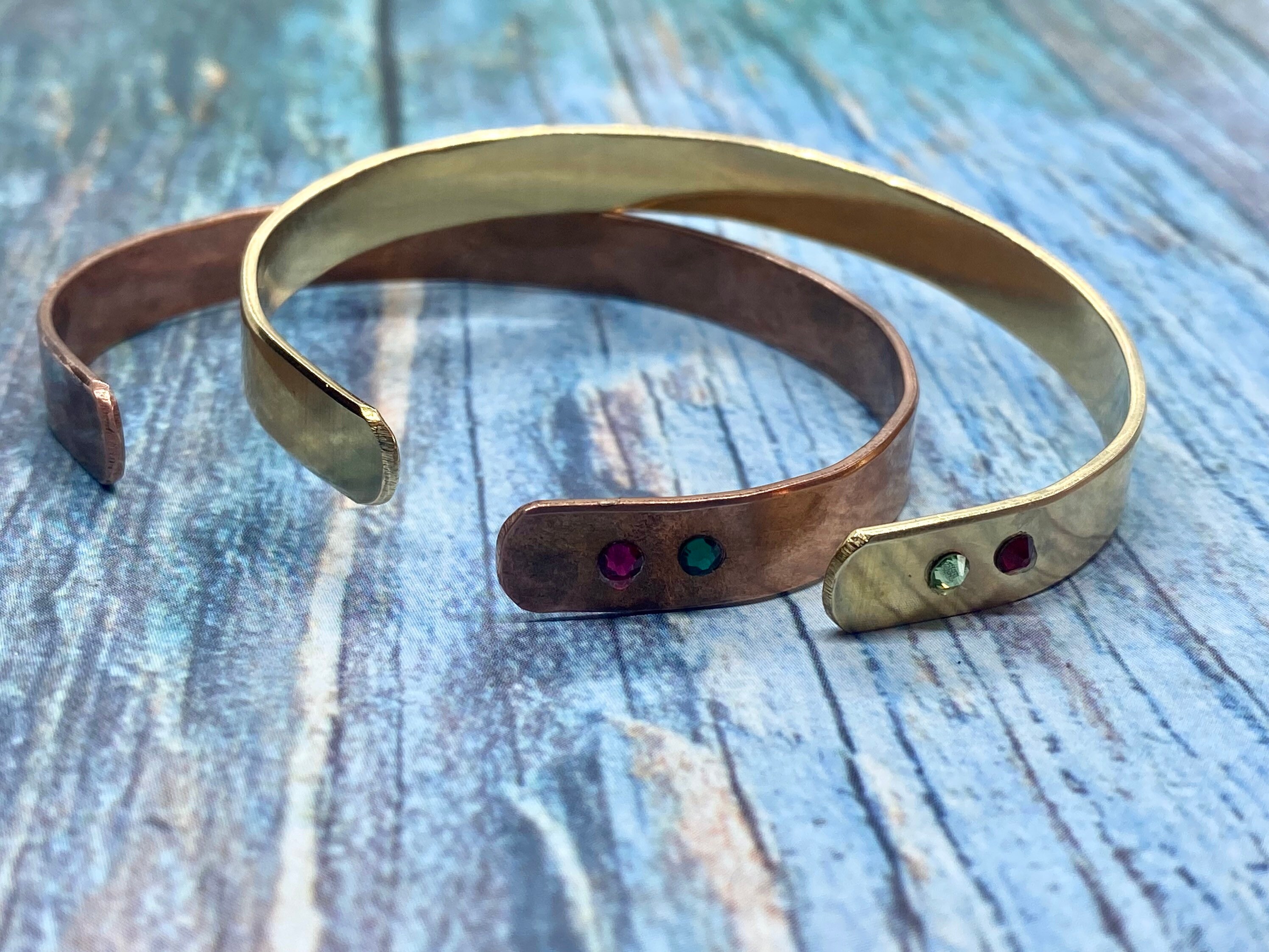 Custom Birthstone Cuff Bracelet Embellished With Swarovski Crystals in ...