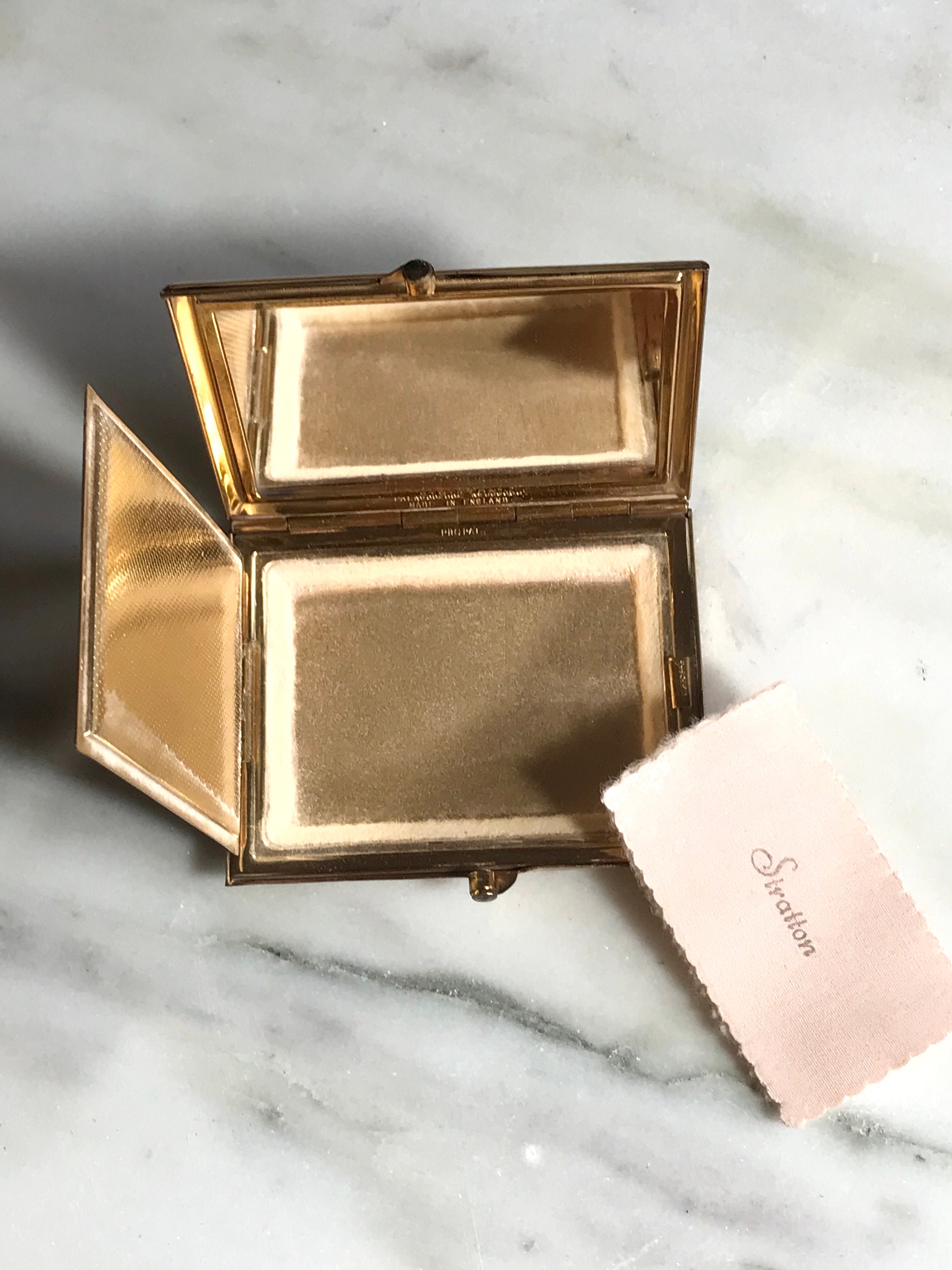 RARE Vintage 1940s Stratton Pontoon Compact,purse Shaped Compact, With ...