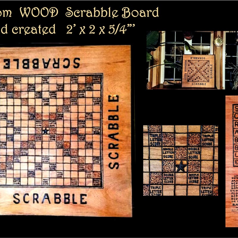 Scrabble Board - Etsy