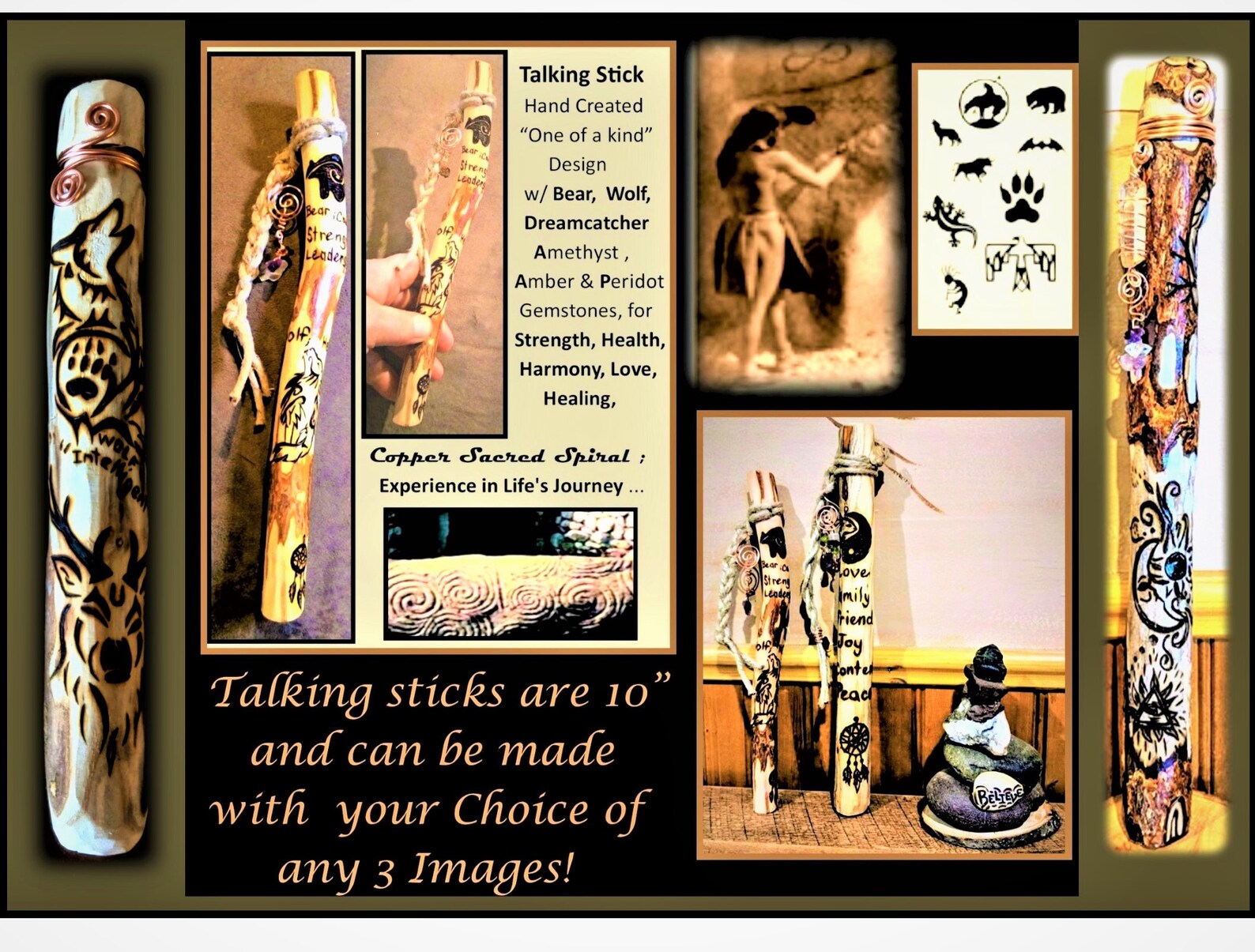 Talking Sticks Custom Talking Stick Company Logo Group - Etsy