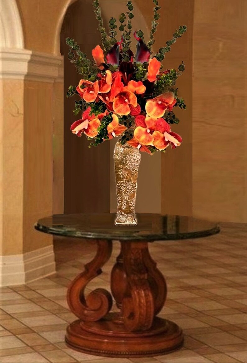 Entryway Centerpiece, Flower Arrangements, Silk,40tall, Extra Large ...