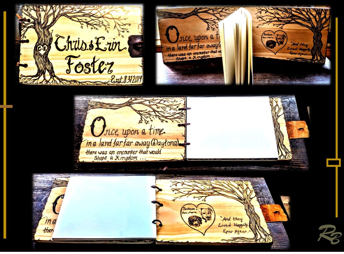 Memory Book Journal Photo Album Wood Book Fifth - Etsy