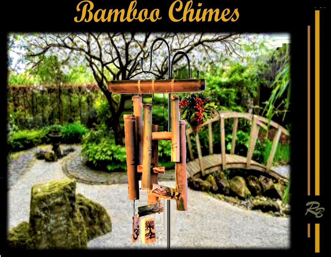 Bamboo Chimes, Wind Chimes, Bamboo, Hand Made, in USA. One of a Kind ...
