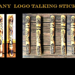 Talking Sticks Custom Talking Stick Company Logo Group - Etsy