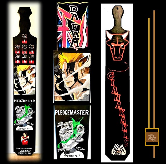 Custom Fraternity Paddles Hand Painted Any Images and Words | Etsy