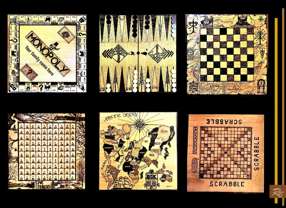 Custom Board Games Wood Board Games Monopoly Wood - Etsy