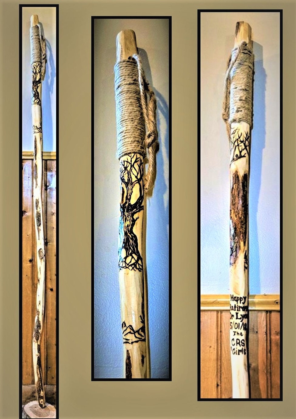 Troopmaster gift troop leader scout eagle hiking stick | Etsy