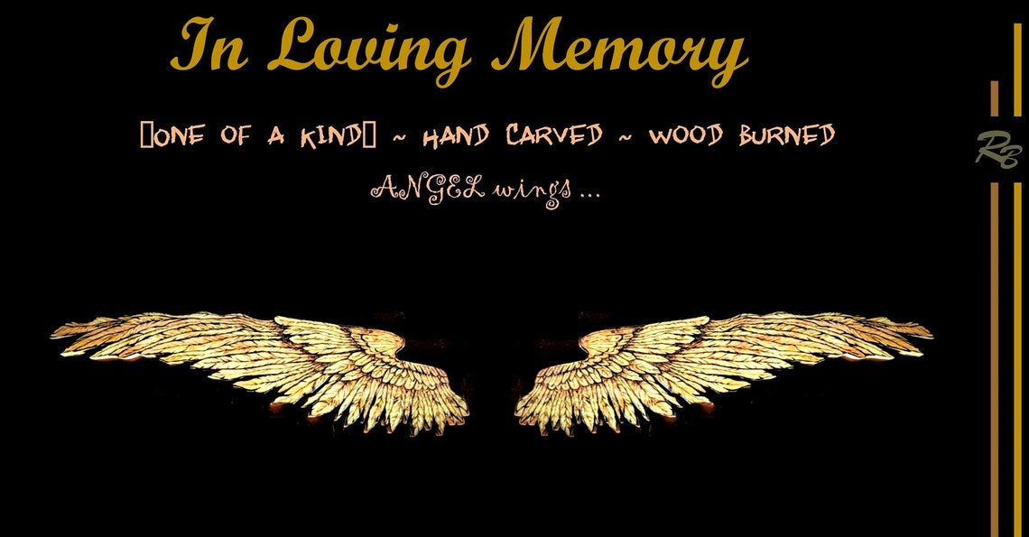 Those We Love Dont Go Away Angel Wings Wood Burned Angel - Etsy