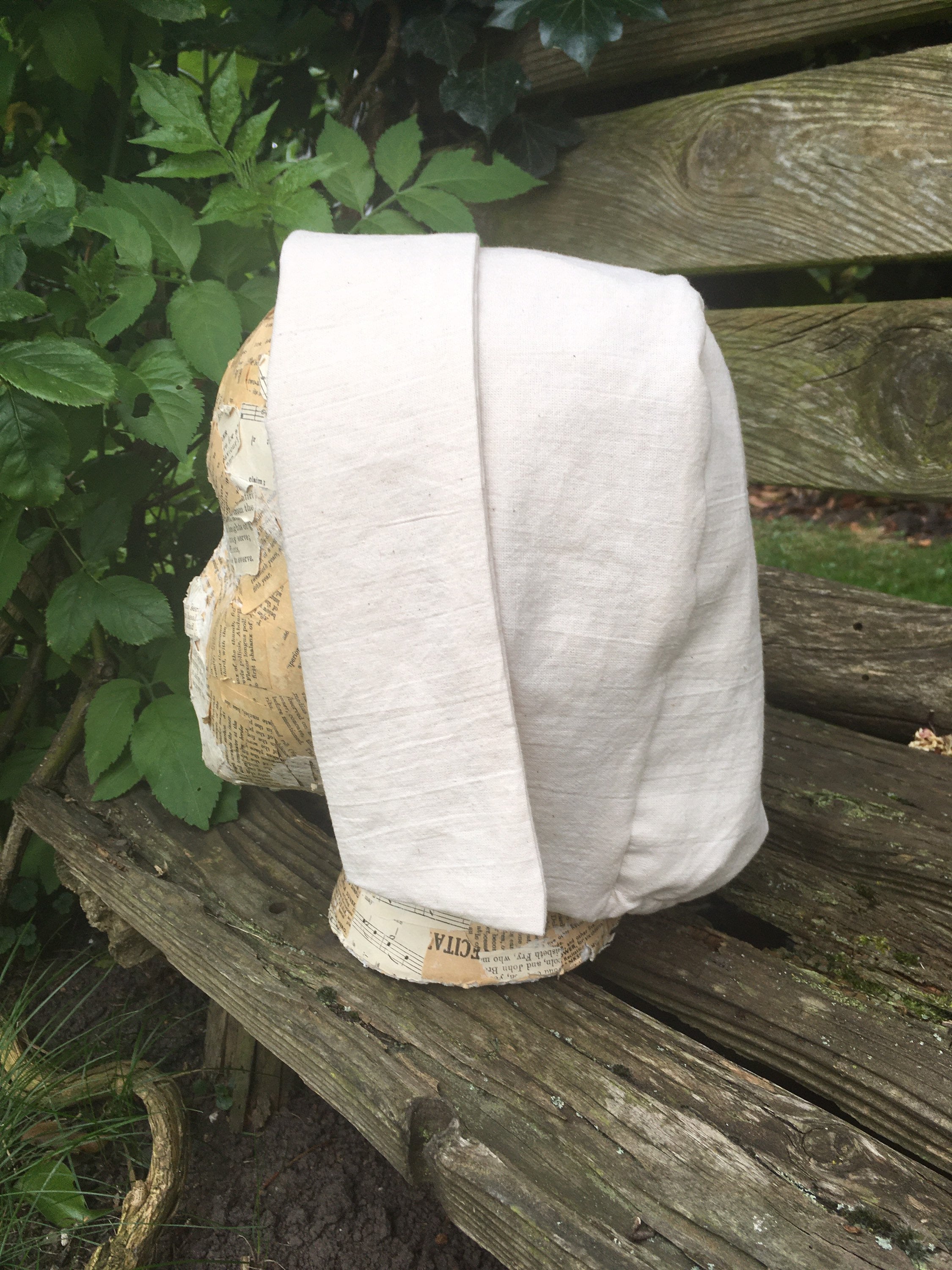 Coif Style Bonnet Calico Fabric. Adults Multi-sized Les Mis | Etsy