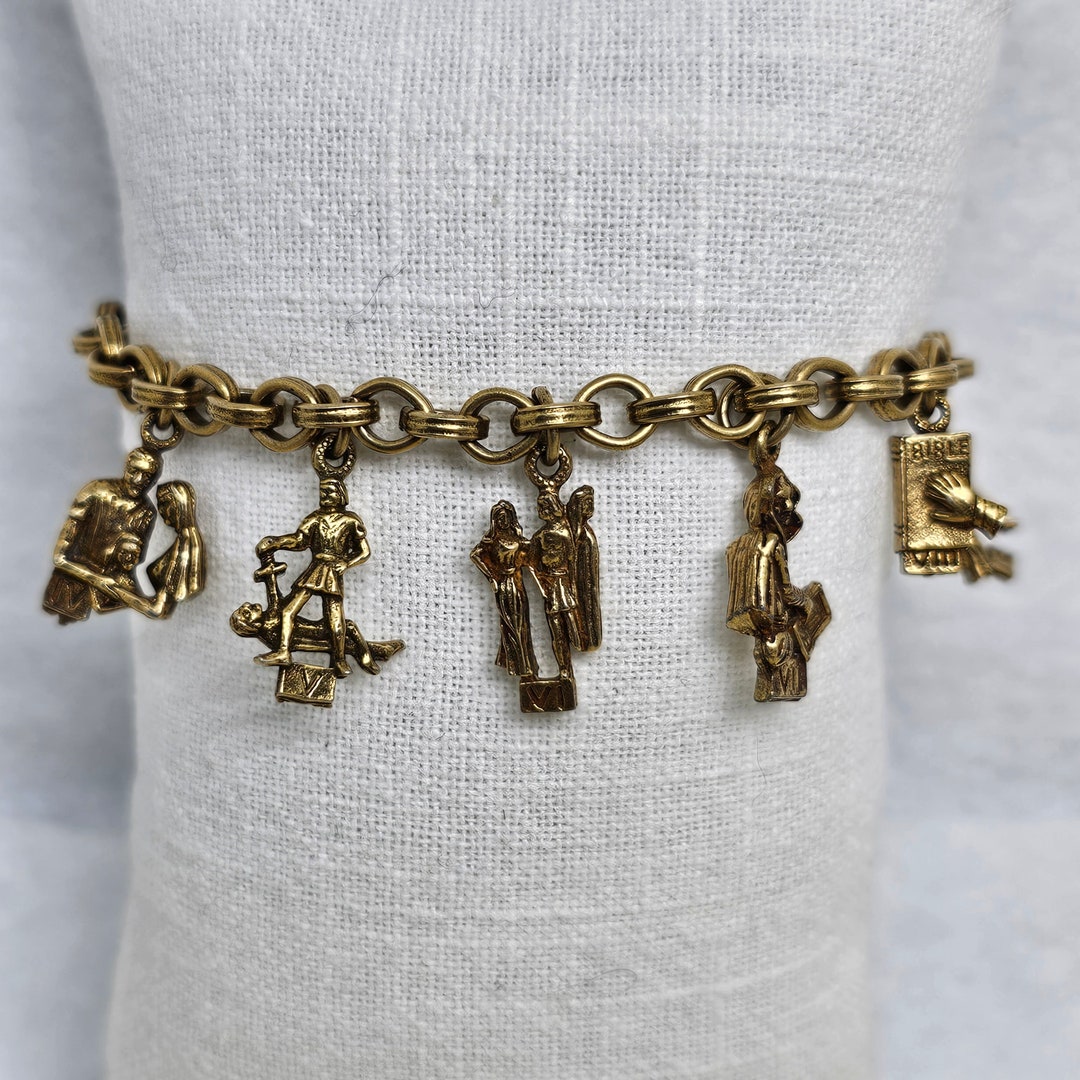 50s Coro Ten Commandments Charm Bracelet - Etsy