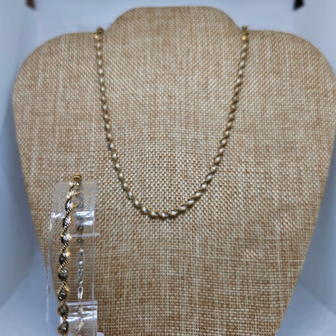 Vintage Milor Italy Twisted Herringbone Vermeil Gold Over Sterling ...