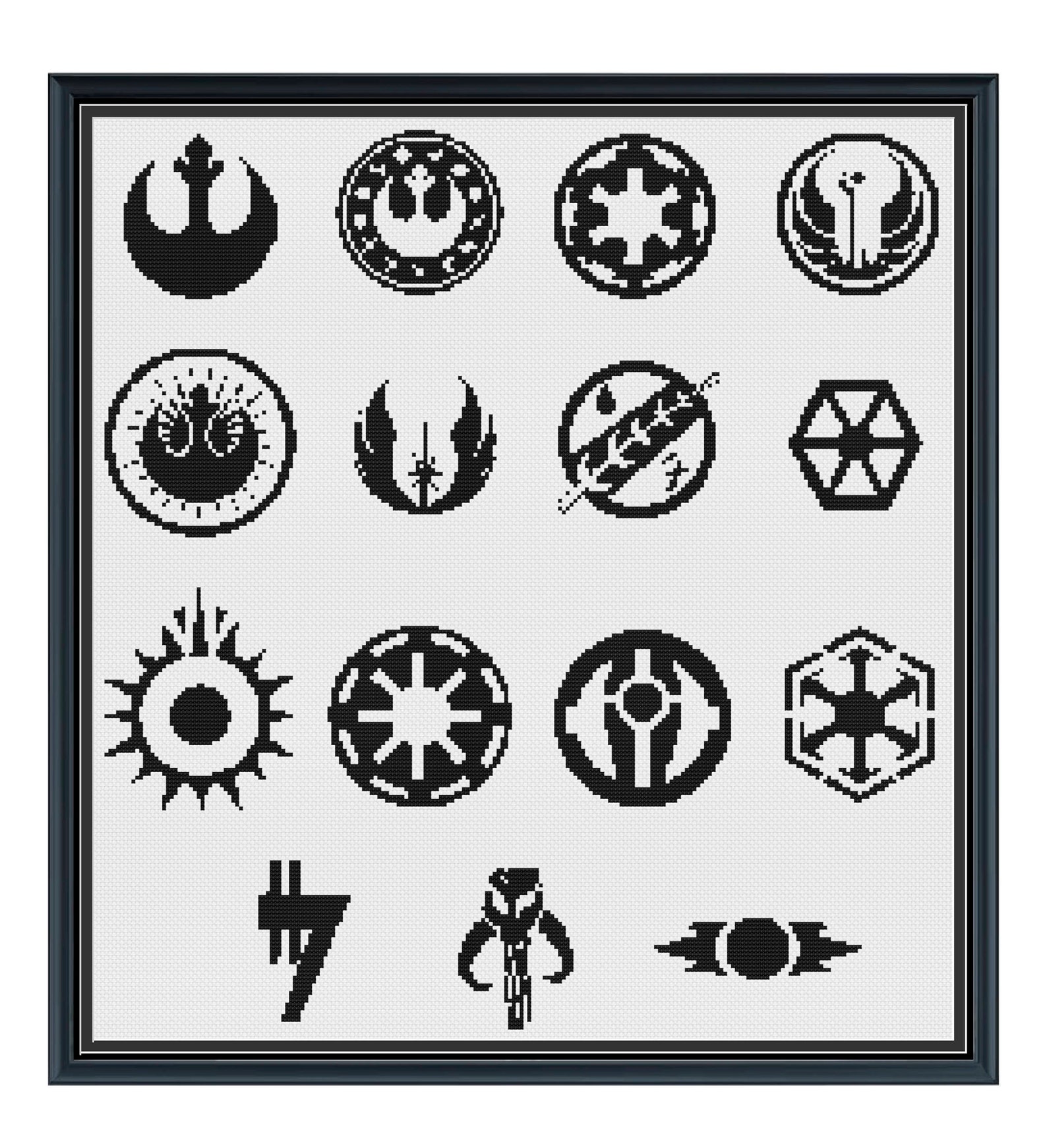 Star Wars Insignia Cross Stitch Pattern - Etsy