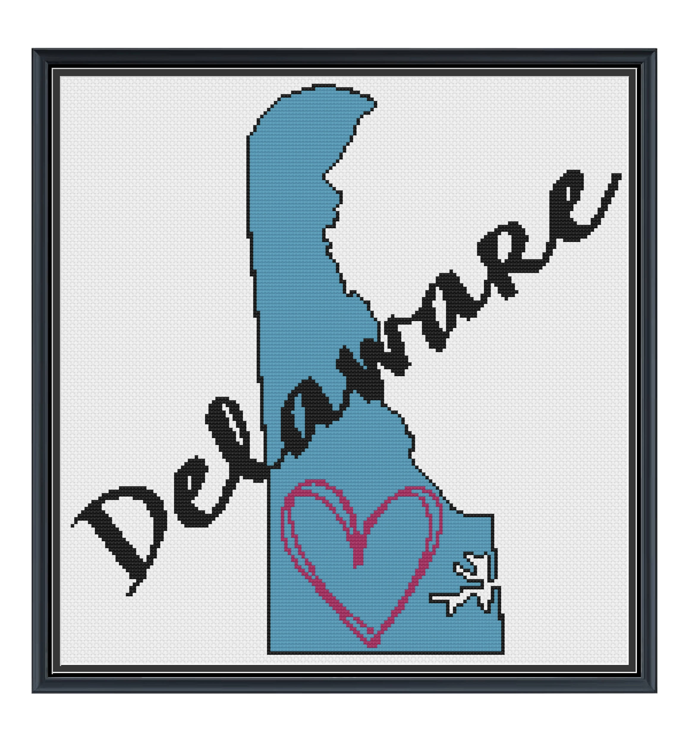 Delaware State Cross Stitch Pattern - Etsy