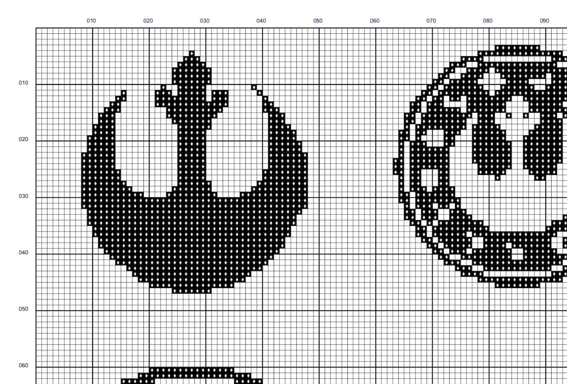 Star Wars Insignia Cross Stitch Pattern - Etsy