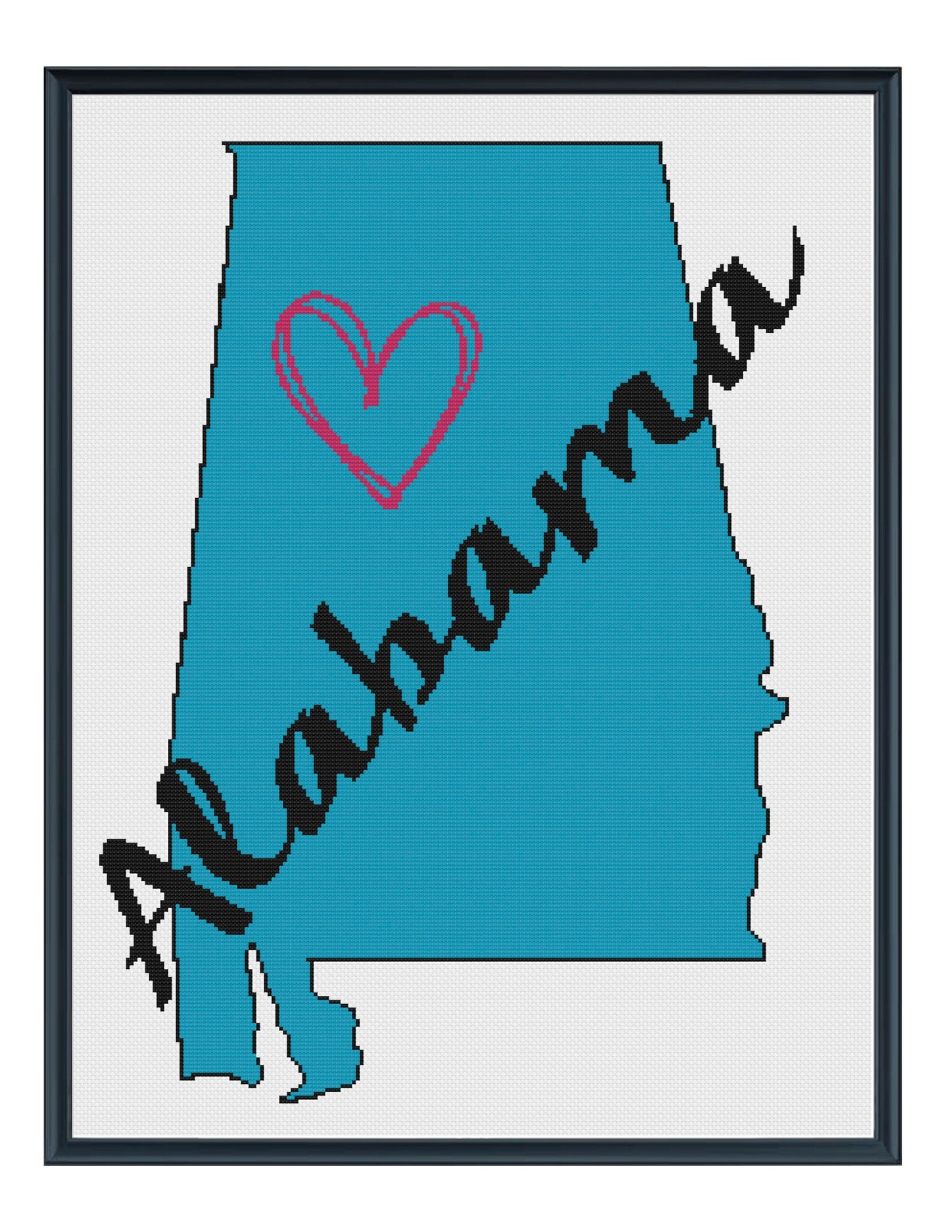 Alabama State Cross Stitch Pattern - Etsy