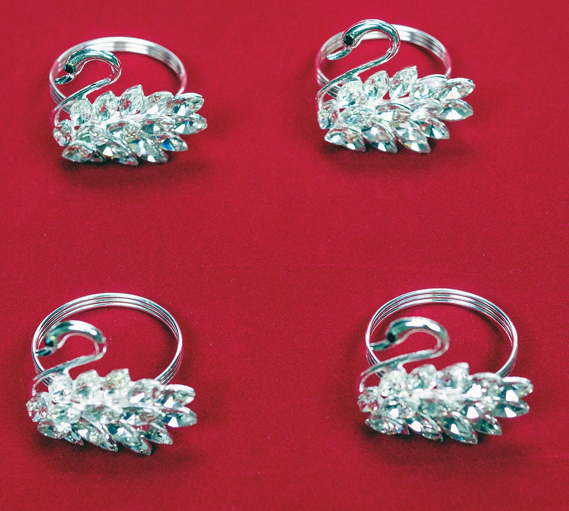 Elegant Swan Napkin Rings for Weddings Holidays Dinners | Etsy