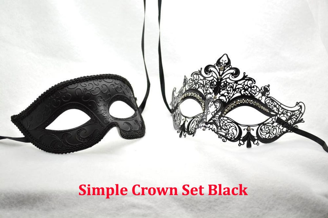 Masquerade Masks for Couples His and Her Couple Masks Laser | Etsy