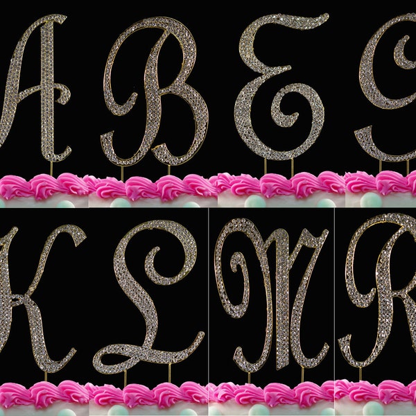 Monogram Cake Topper - Etsy