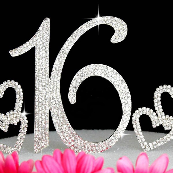 16 Cake Topper - Etsy