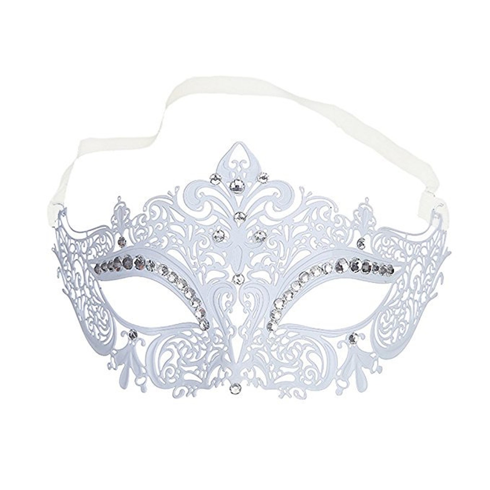 Masquerade Masks Crown Design Venetian Laser Cut Mask With | Etsy