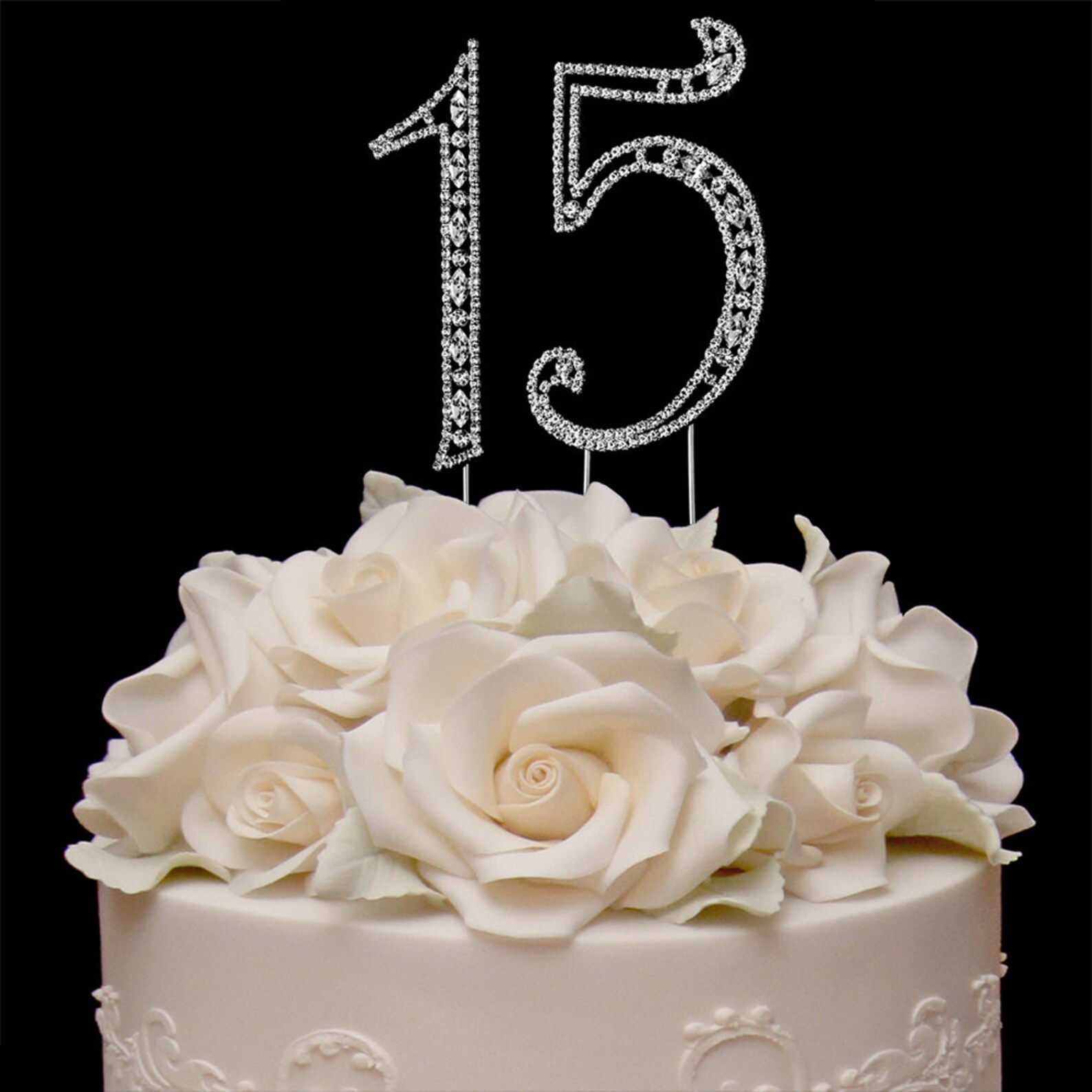 Vintage Cake Topper Number 15 Birthday Cake Topper With - Etsy