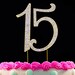 Large Real Rhinestone Number 15 Quinceanera Anniversary Cake - Etsy