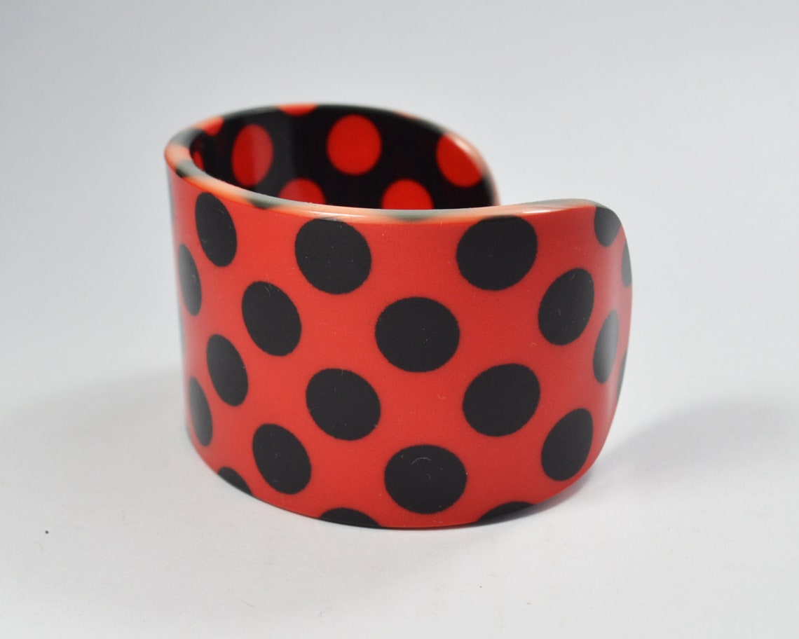 Ladybug Red and Black Polka Dot Ladybird Beetle Red and Black | Etsy